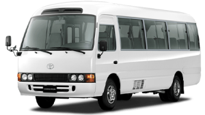Rent a Coaster with Driver Across Pakistan | Coaster Bus for Rent